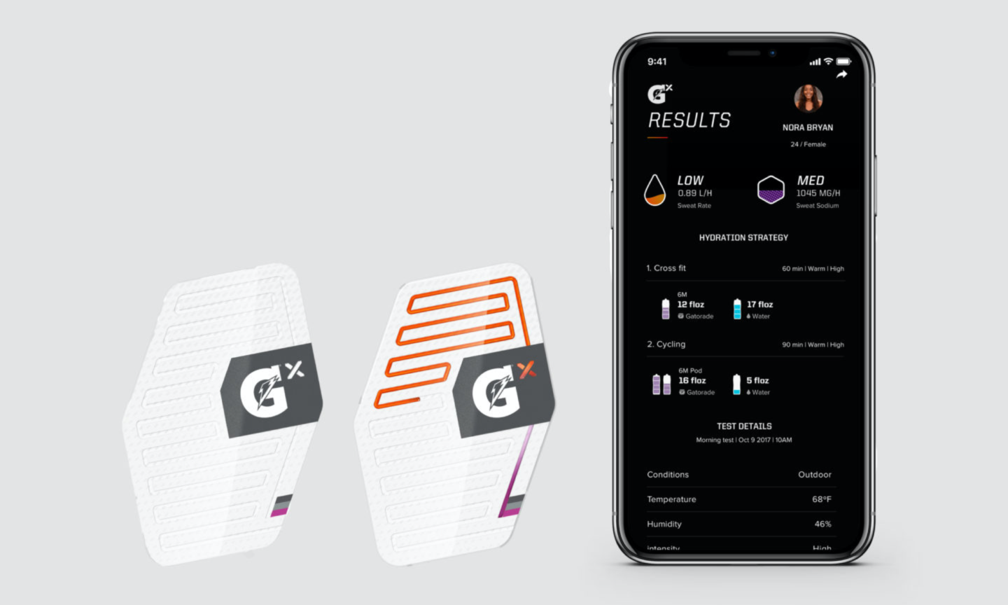 Gatorade GX Sweat Patch for Athletes | Smart Design